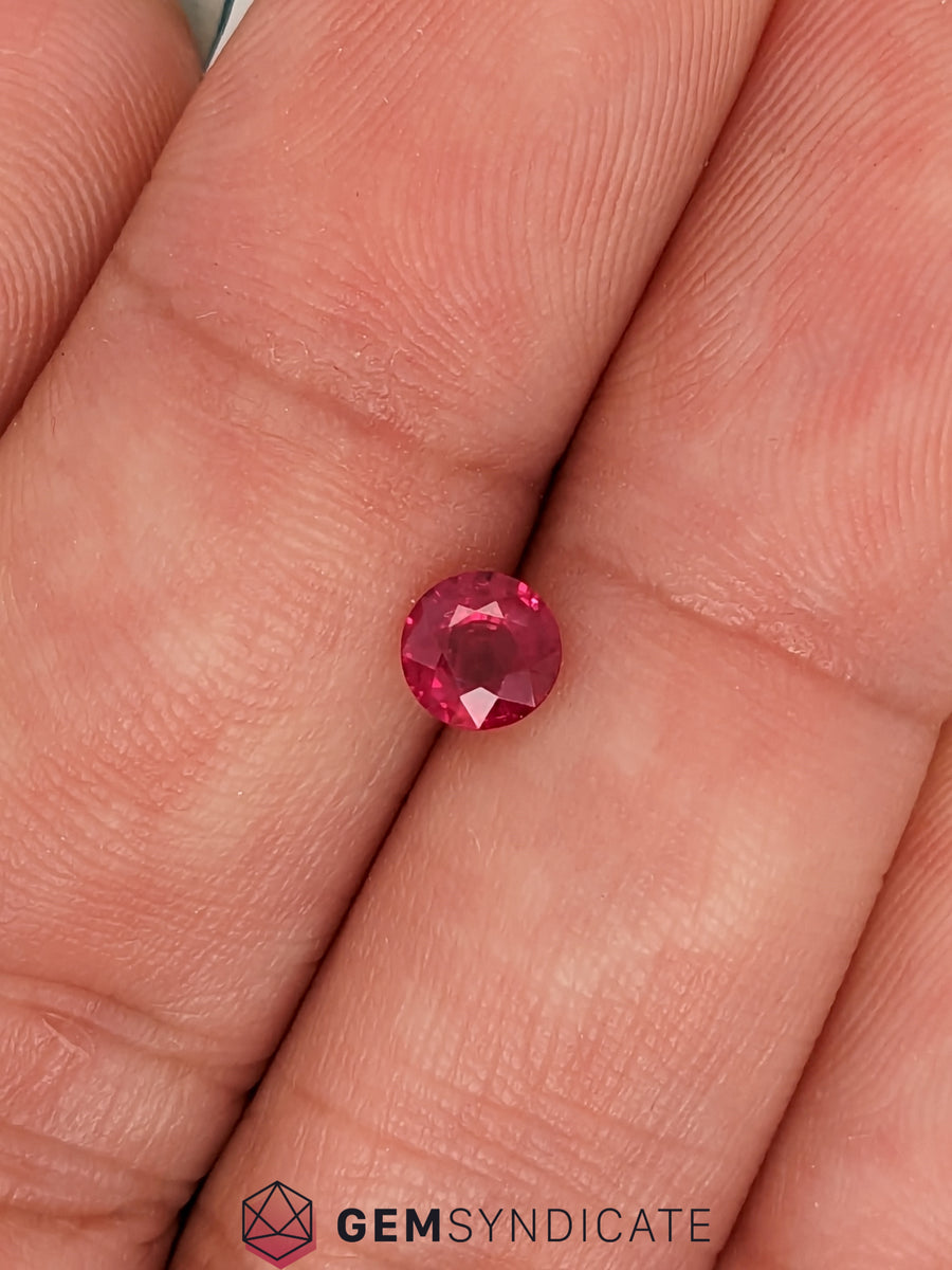 Elegant Round Ruby 0.59ct – The Gem Syndicate