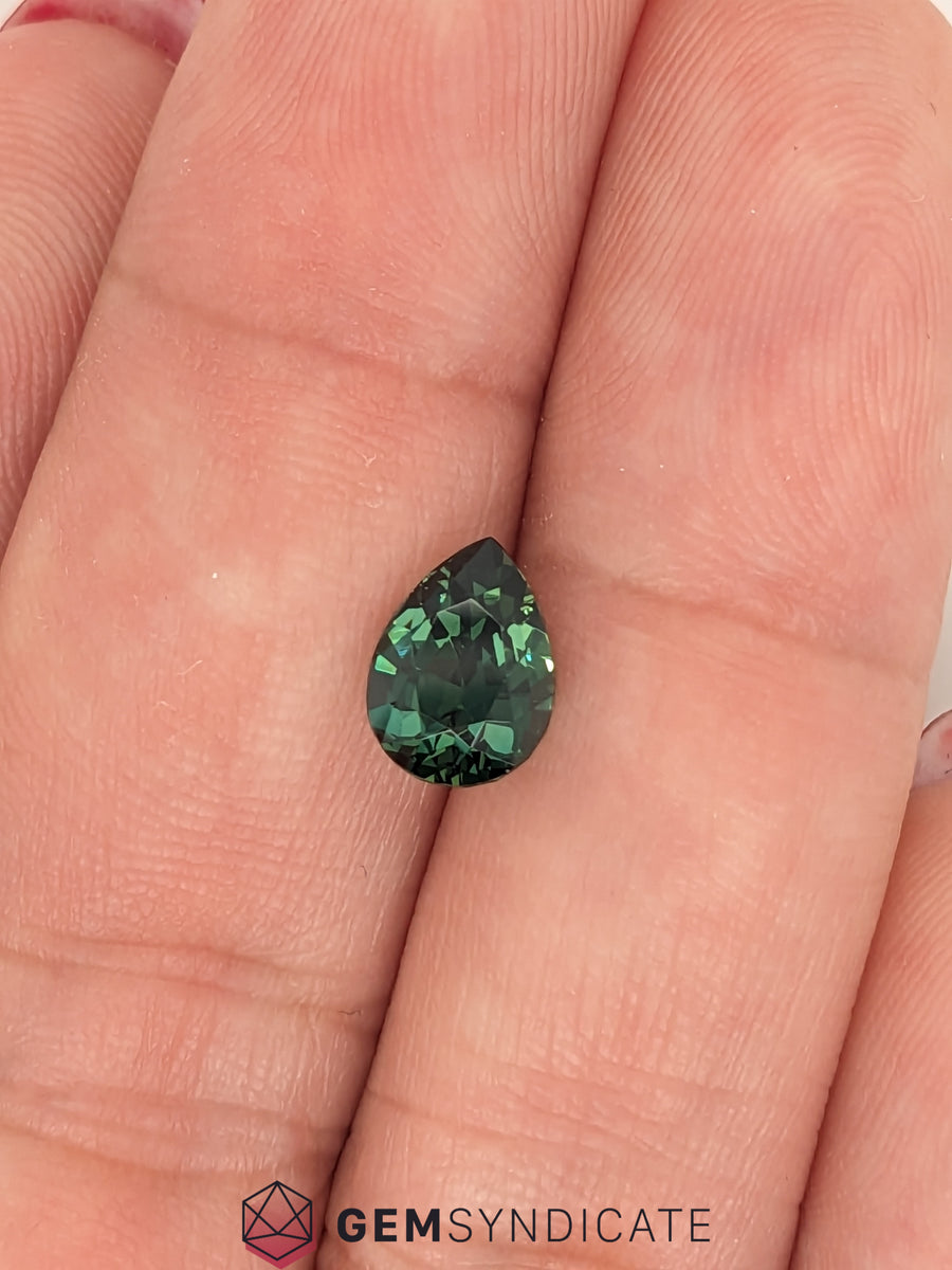 Beautiful Pear Shape Teal Sapphire 2.08ct – The Gem Syndicate