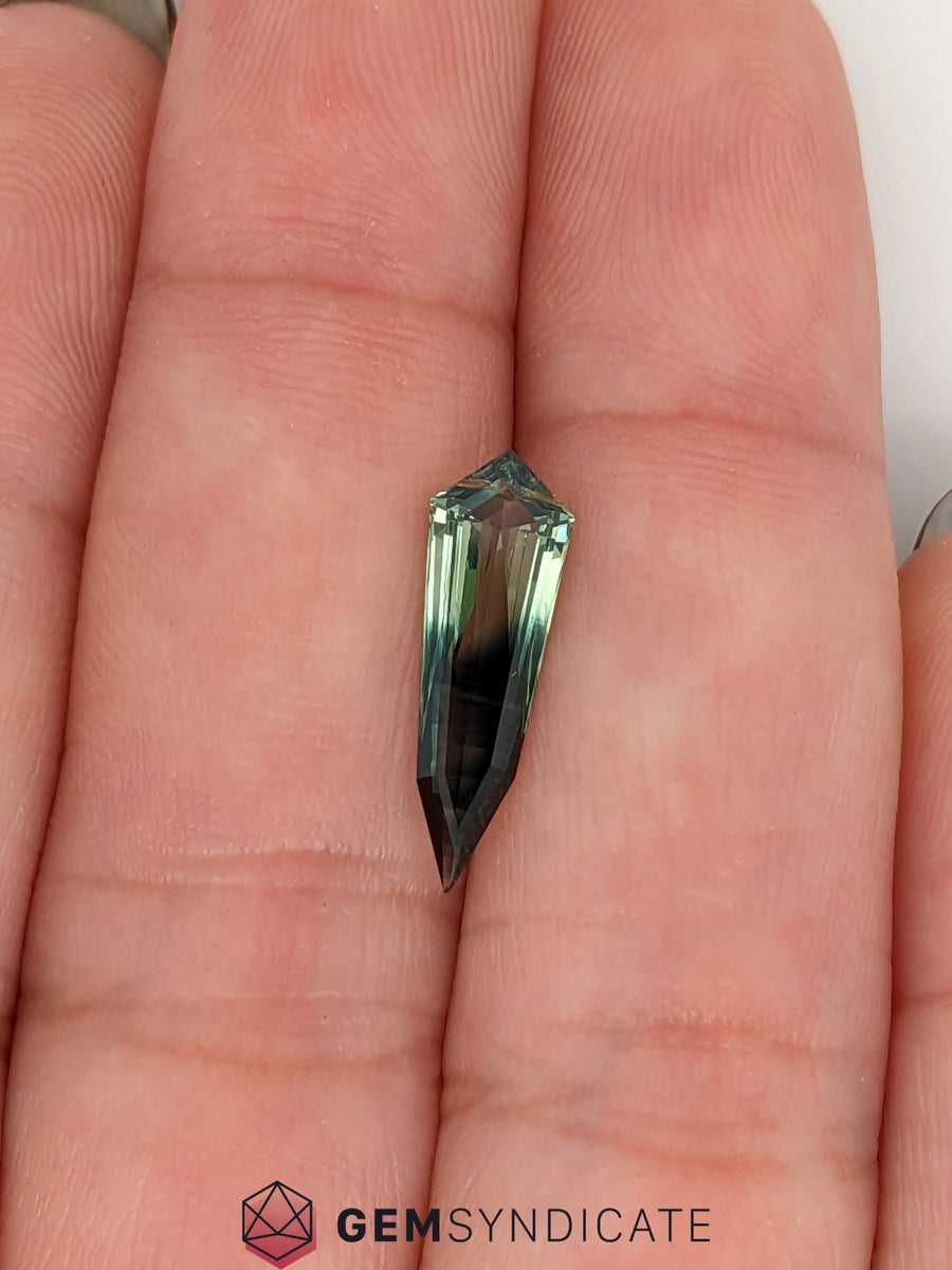 Unique Geometric Parti Sapphire 2.08ct – The Gem Syndicate