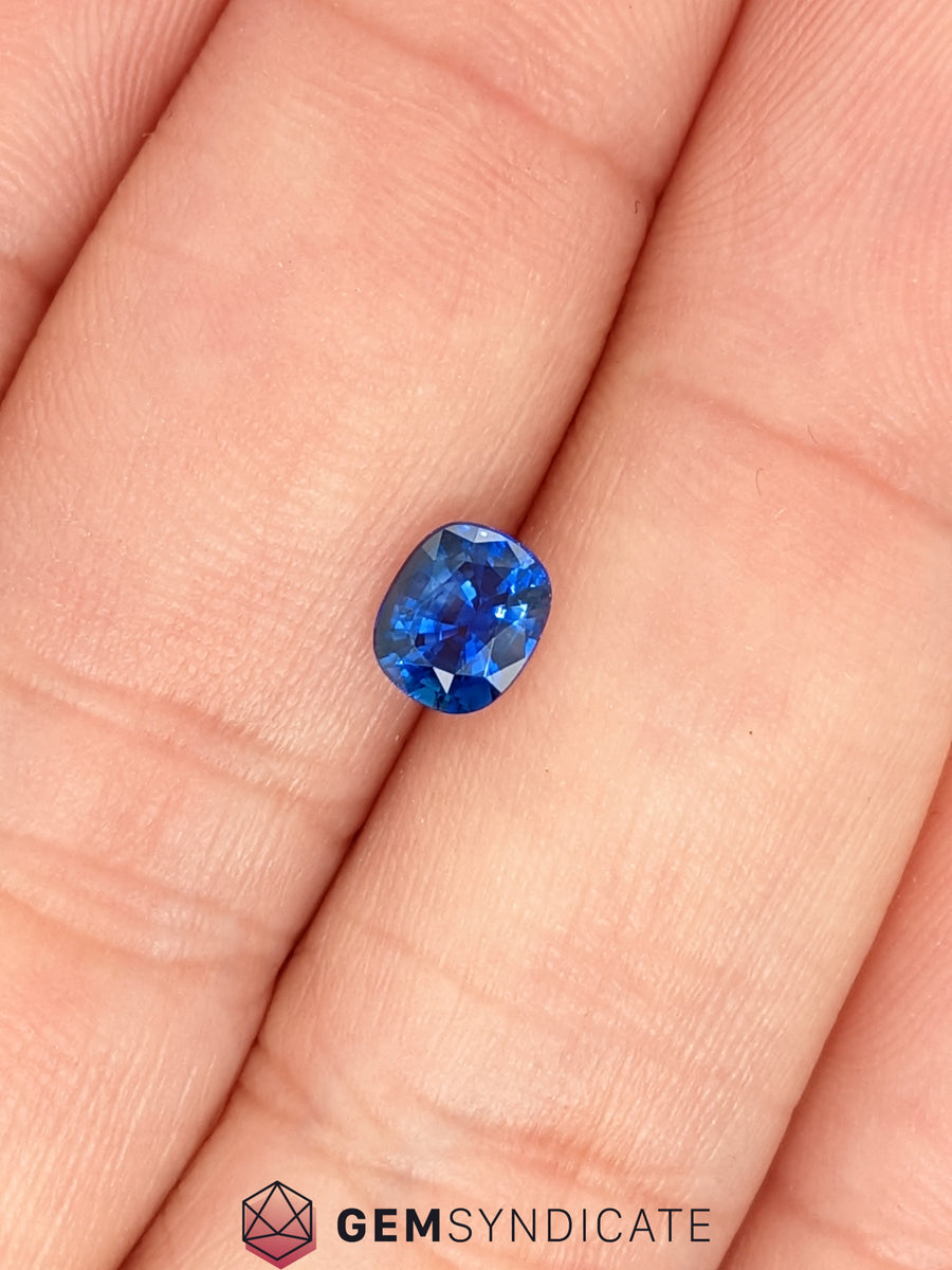 Elegant Cushion Blue Sapphire 0.88ct – The Gem Syndicate