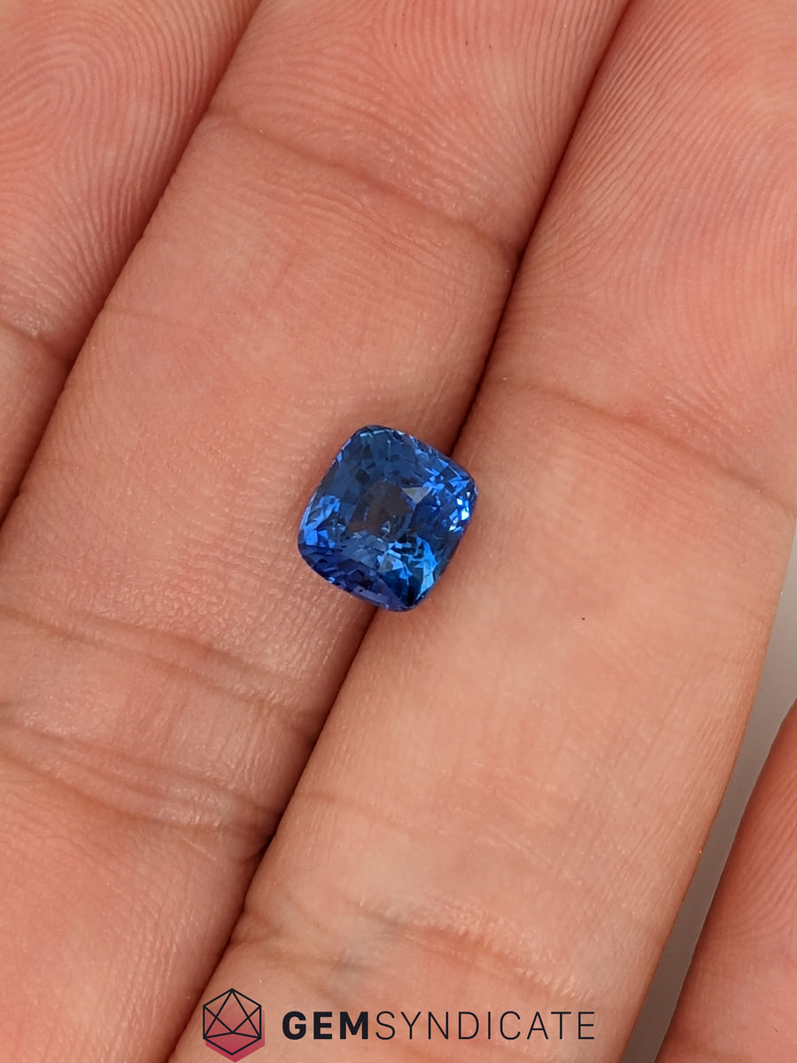 Superb Cushion Blue Sapphire 2.06ct – The Gem Syndicate