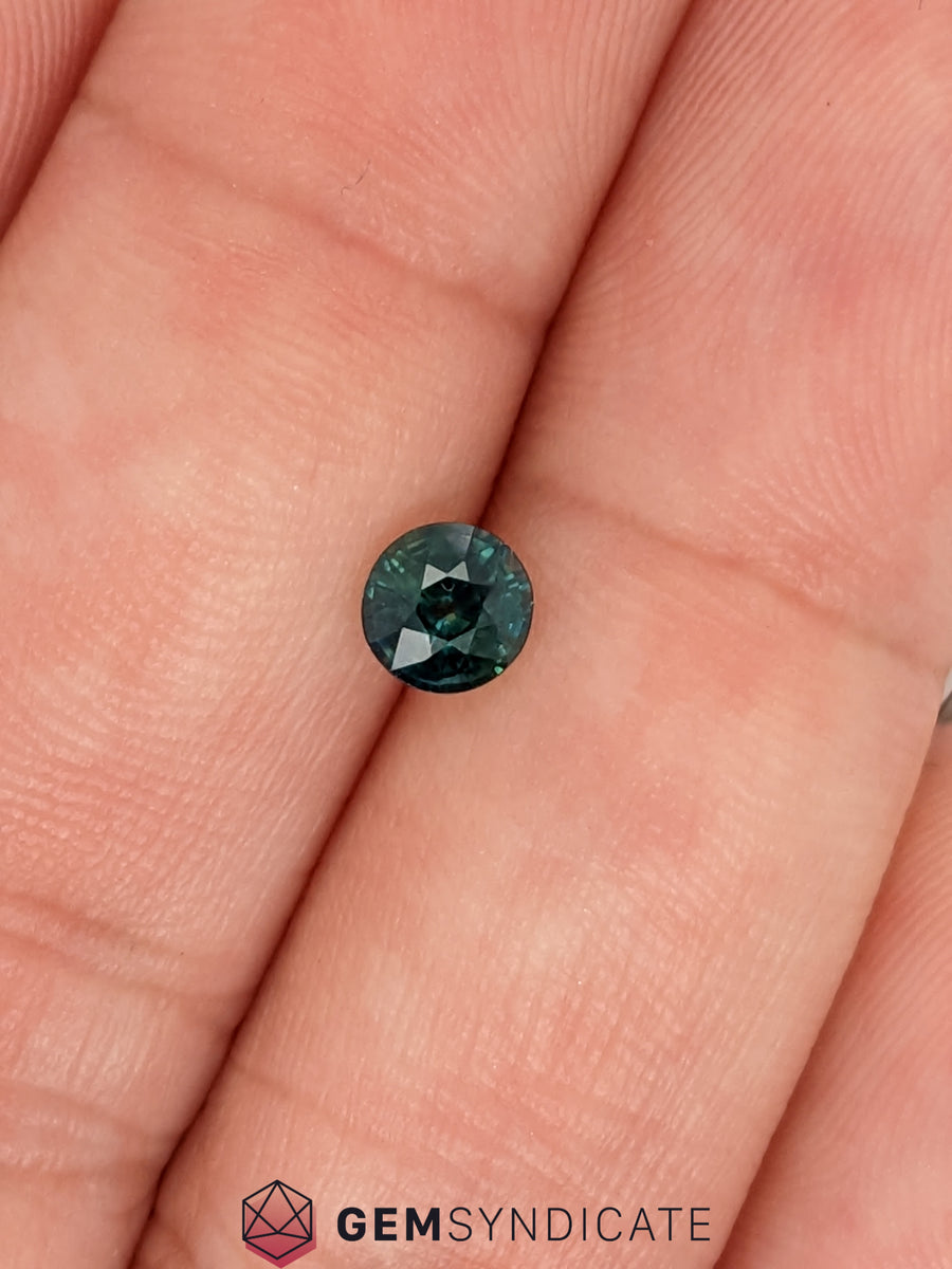Impressive Round Teal Sapphire 0.66ct – The Gem Syndicate