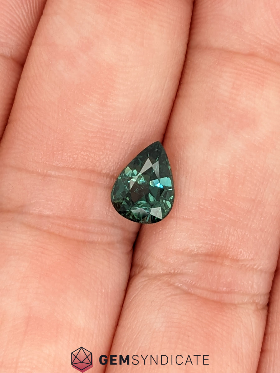 Regal Pear Shape Teal Sapphire 2.04ct – The Gem Syndicate
