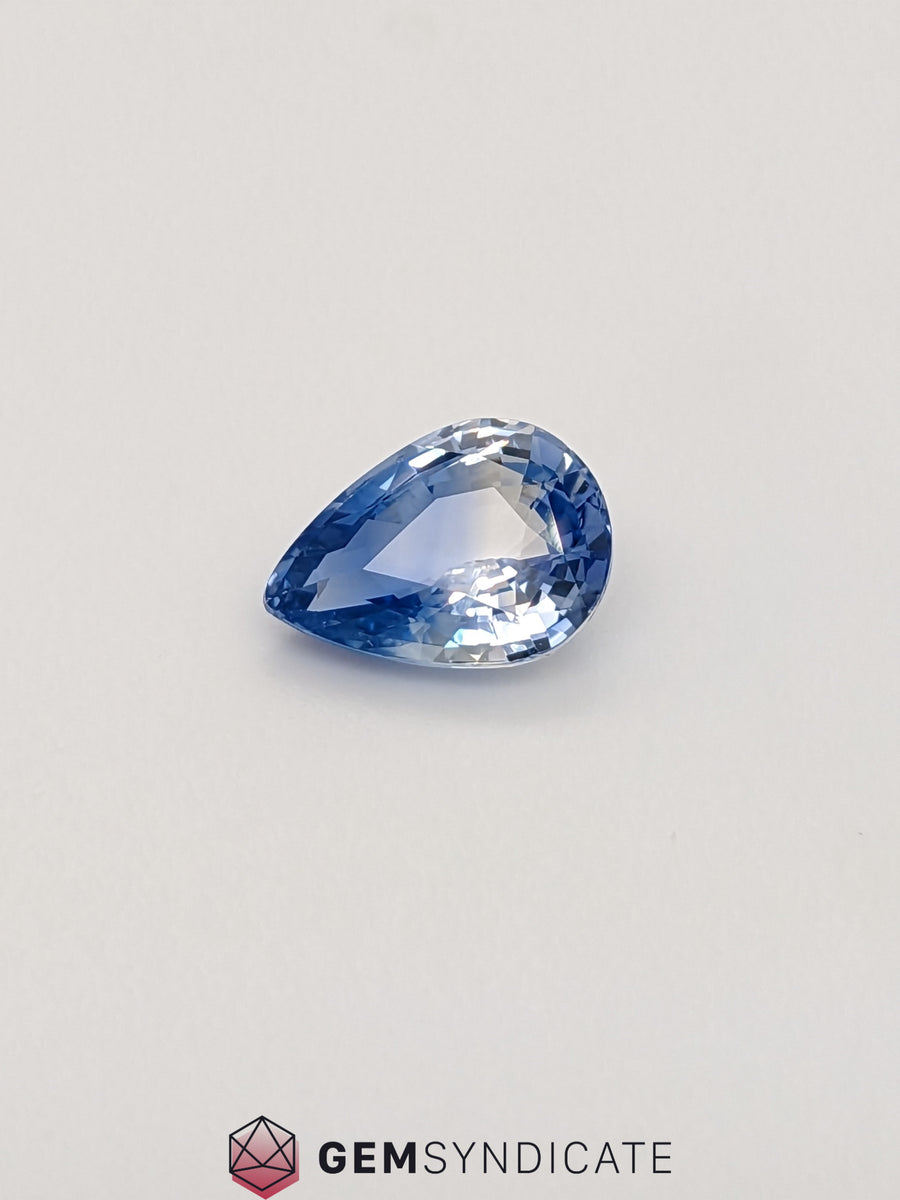 Perfect Pear Shape Parti Sapphire 3.03ct – The Gem Syndicate