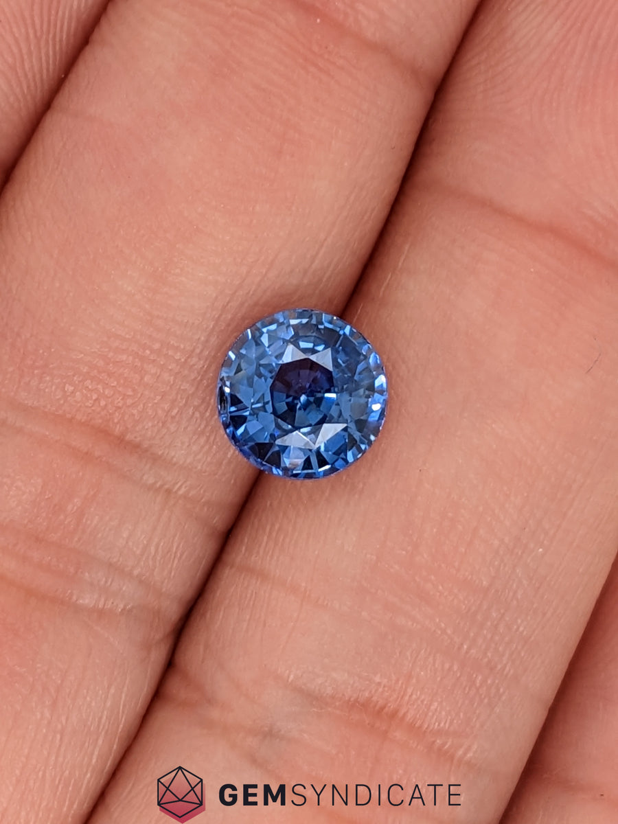 Impressive Round Blue Sapphire 2.64ct – The Gem Syndicate